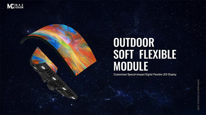 Outdoor P4 320X160mm Flexible Soft LED Display Module - Maxcolorvisual