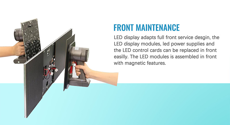 Ultra thin 25mm indoor double sided LED display screen - Maxcolorvisual