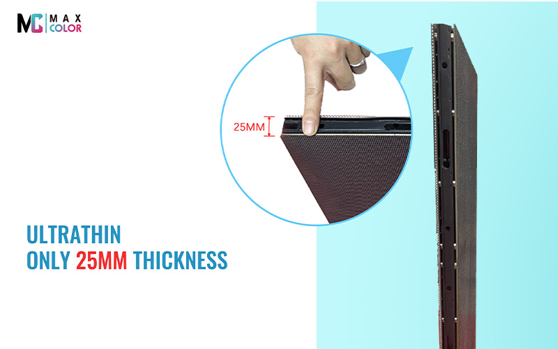 Ultra thin 25mm indoor double sided LED display screen - Maxcolorvisual