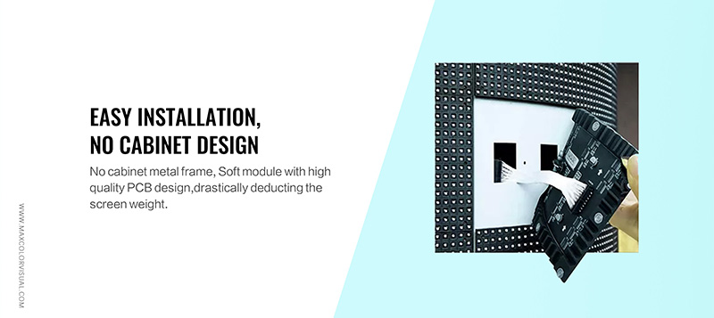 Soft Flexible LED Screen Module-Indoor P1.53 320X160MM - Maxcolorvisual