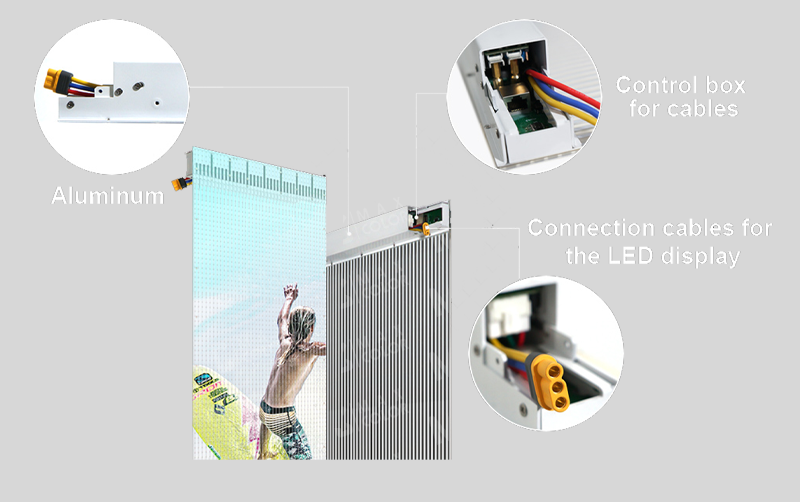 Flexible Transparent Led Film Screen - Maxcolorvisual