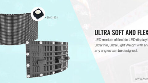 Outdoor P4 320X160mm Flexible Soft LED Display Module - Maxcolorvisual