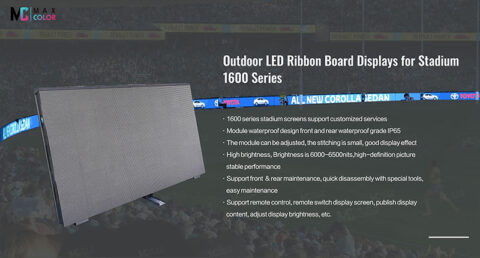 Outdoor LED perimeter led screen for Stadium - Maxcolorvisual
